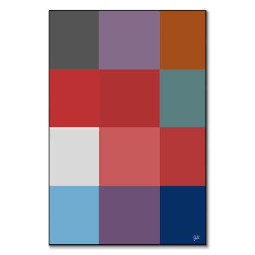 Colorful Grid Of Squares | BIG Wall Décor