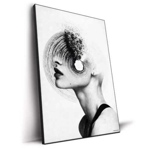 Surreal Swirl Woman Portrait | BIG Wall Décor