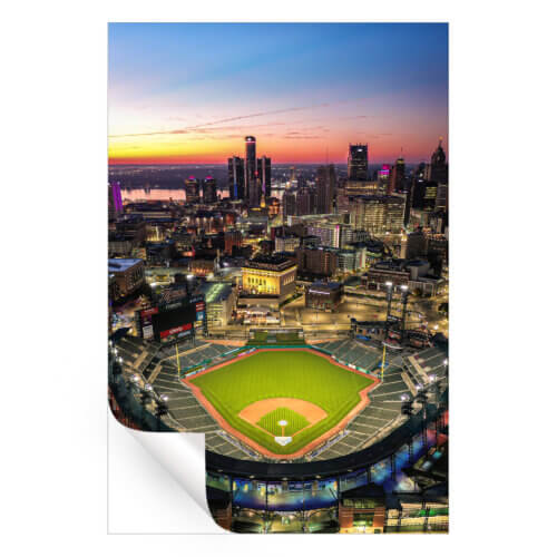 Aerial Detroit Tigers Stadium | BIG Wall Décor