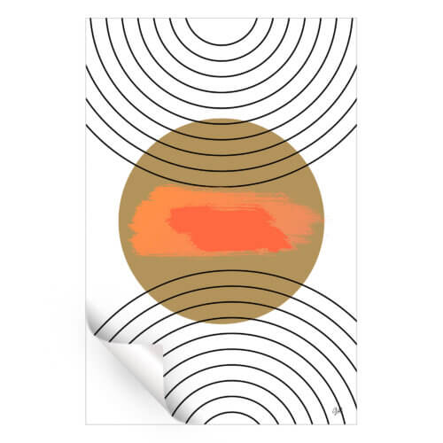 Minimal Geometric Circle Lines Art | BIG Wall Décor