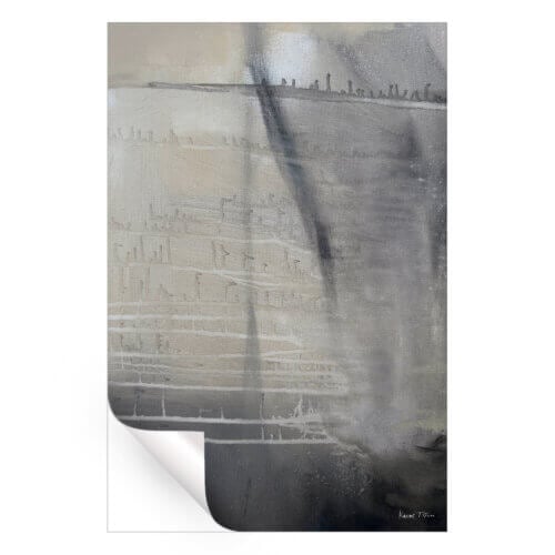 Grey Drip Abstract Wall Art | BIG Wall Décor