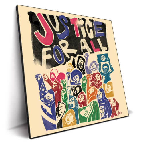 Justice For All Protest Pop Art | BIG Wall Décor