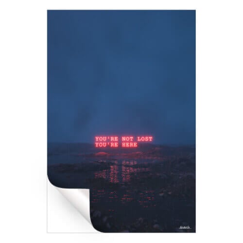 Youre Not Lost Inspirational Art | BIG Wall Décor