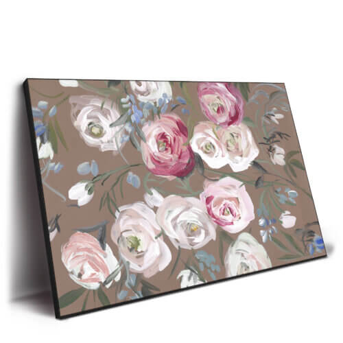 Red Pink White Rose Home Decor | BIG Wall Décor