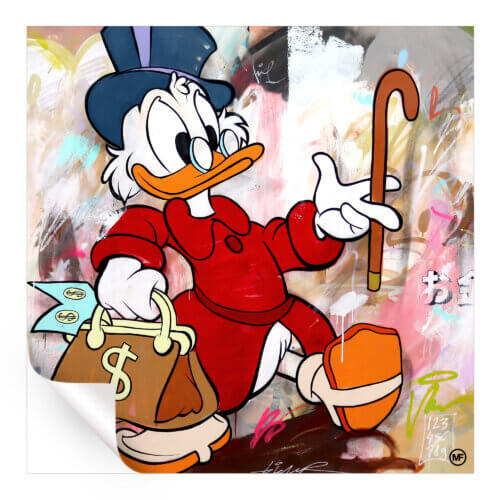 Scrooge McDuck Cartoon Collage | BIG Wall Décor