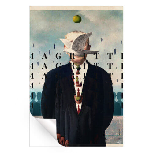 Rene Magritte Surreal Collage Pop Art | BIG Wall Décor