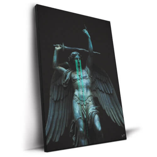 Saint Michael Archangel Sad Statue | BIG Wall Décor