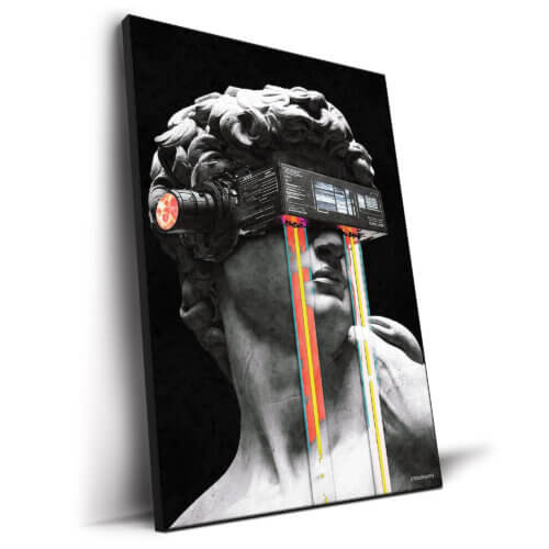 Statue of David VR Collage | BIG Wall Décor
