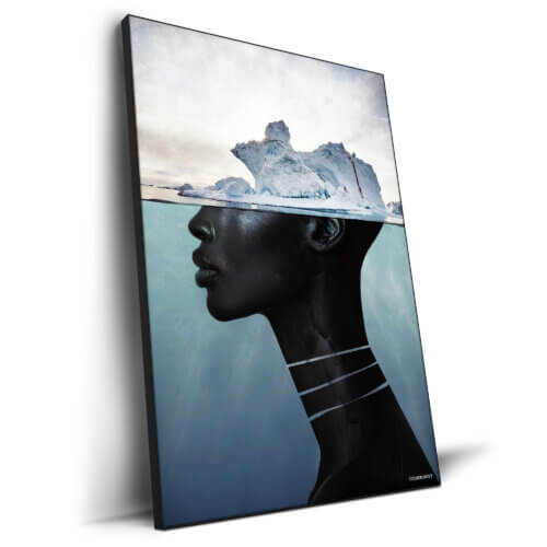 Surreal Iceberg Female Face Collage| BIG Wall Décor