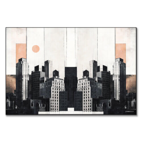 City Building Architecture Collage | BIG Wall Décor