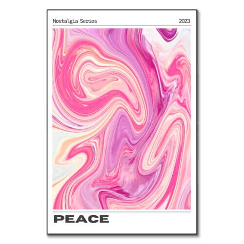 Psychedelic Pink Swirl Poster | BIG Wall Décor