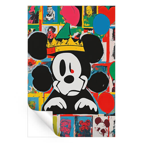 Trippy Mickey Mouse Collage | BIG Wall Décor