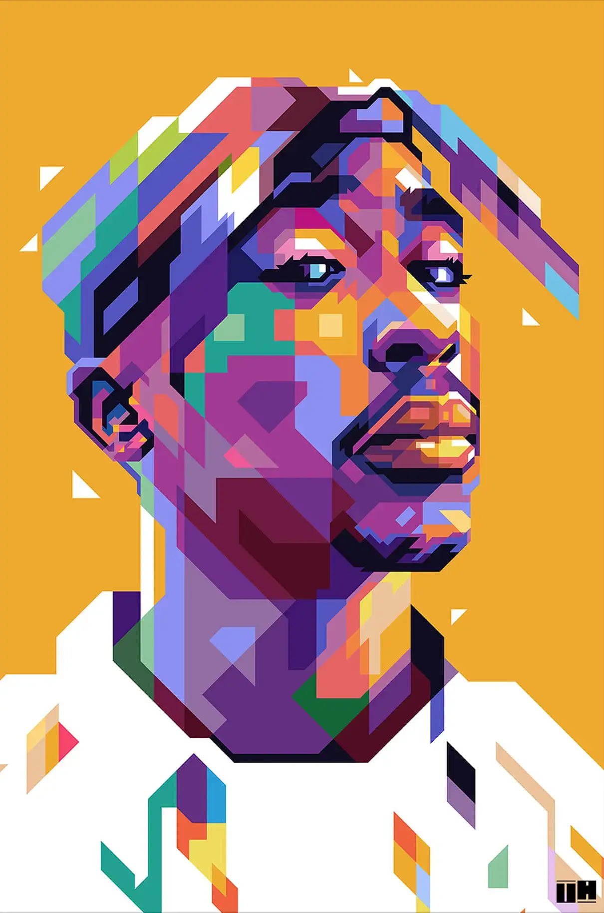Tupac Pop Art Portrait| BIG Wall Décor
