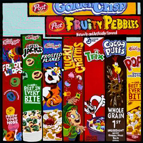Kids Cereal Box Pop Art
