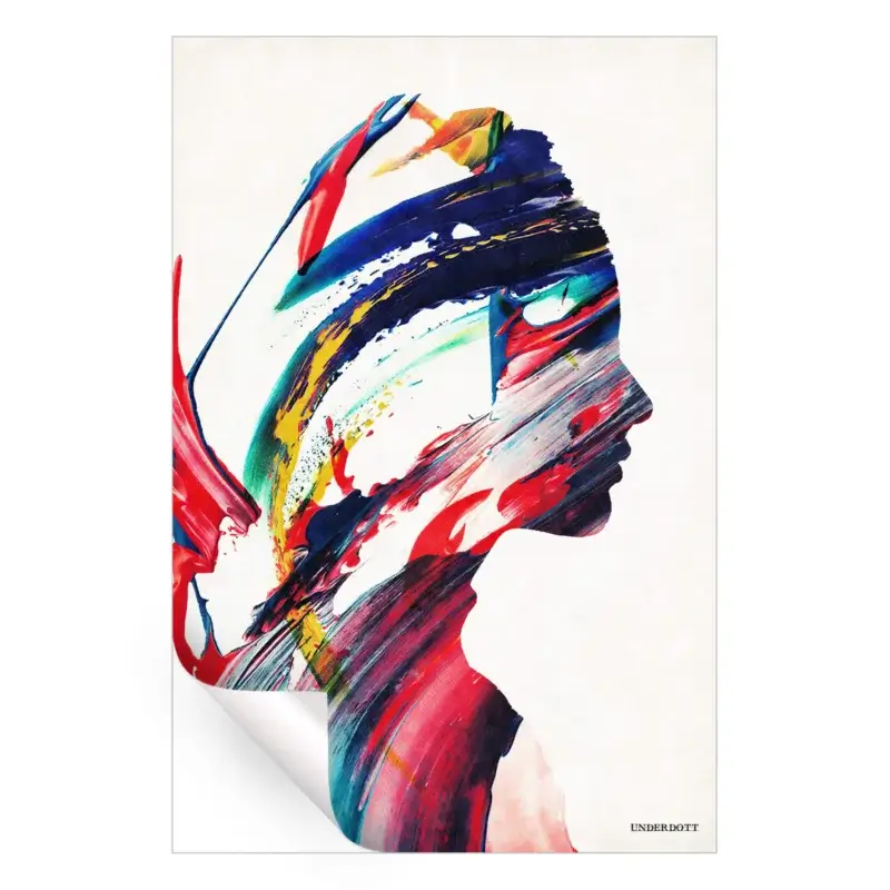 Abstract Harmony - Woman Wall Art Print by Underdott - BIG Wall Décor