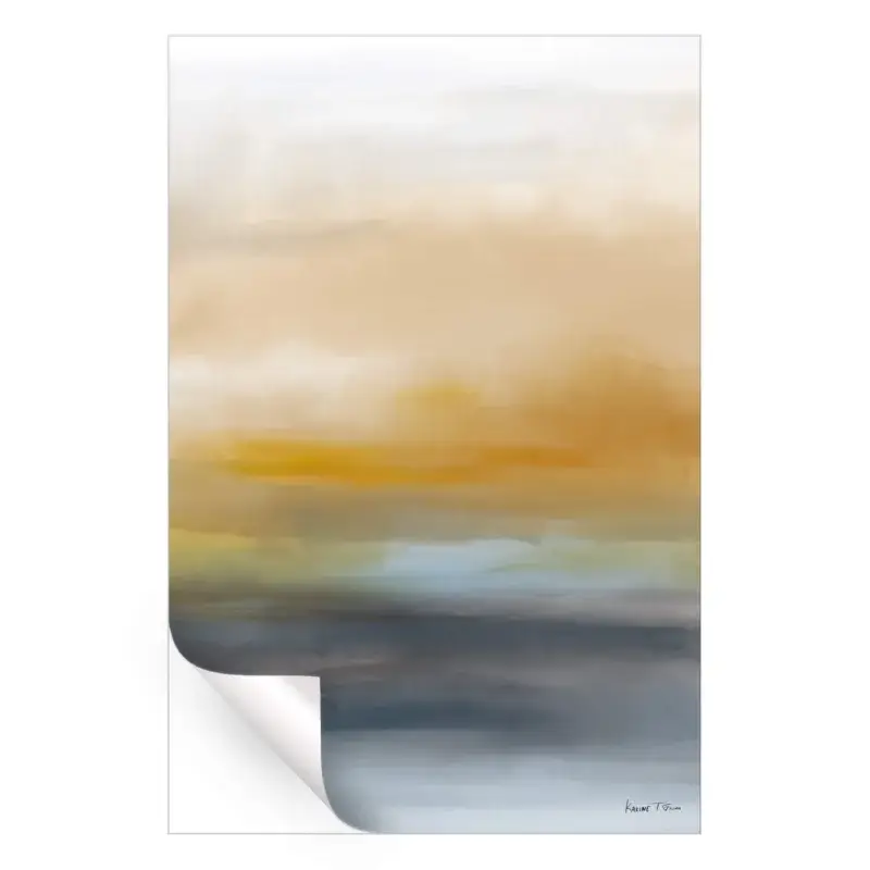 Faded Orange Abstract- BIG Wall Décor