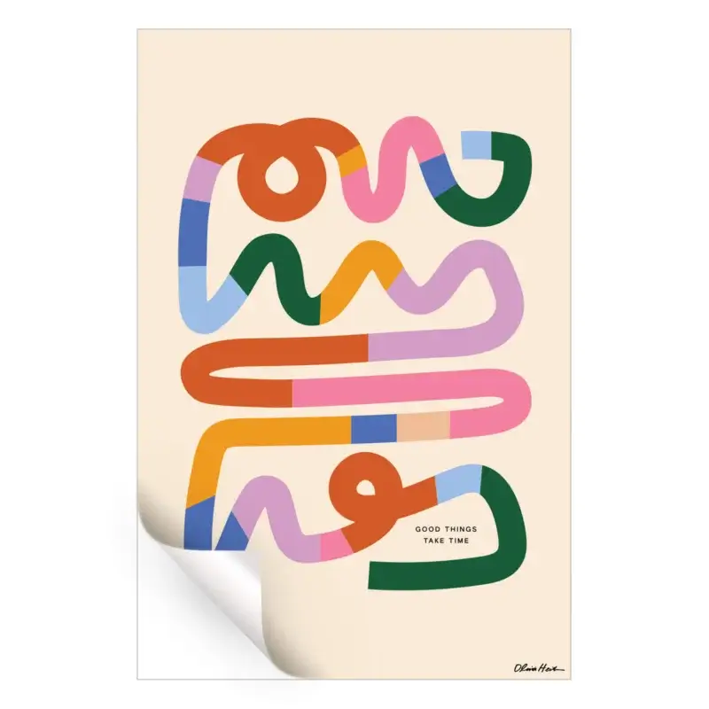 Good Things Take Time - Minimal Wall Art Print by Olivia Herrick - BIG ...