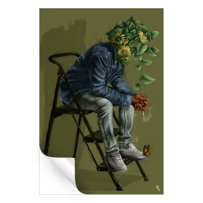 Pot Head Cannabis Wall Art - BIG Wall Décor