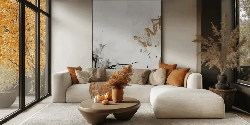 Fall Wall Decor 2025: Big Art + Warm Neutrals